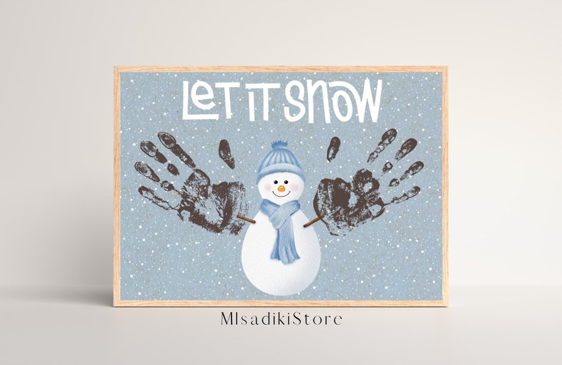 Snowman Handprint Art, I Love You Snow Much, Winter Handprint Craft ...