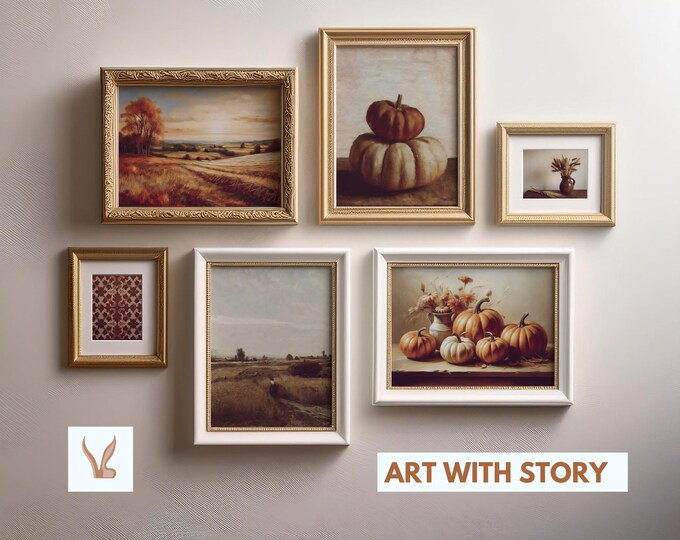 Fall Gallery Wall Art Print Bundle Set of 6 Prints, Fall Decor ...