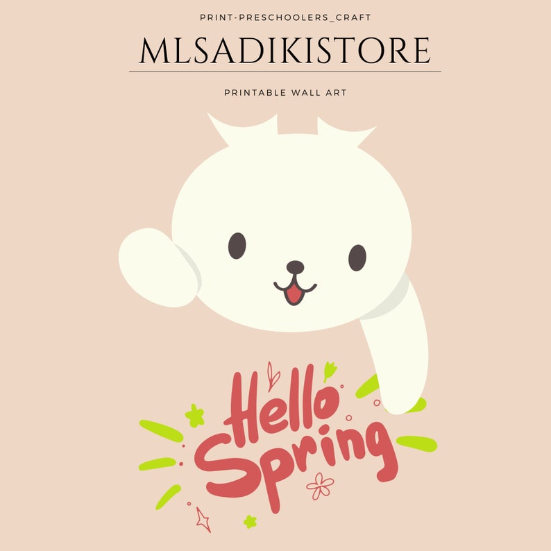 Spring Handprint Art Bundle - Spring Crafts for Kids - DIY Keepsake ...