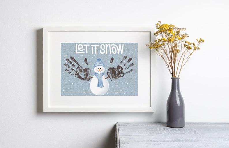 Snowman Handprint Art, I Love You Snow Much, Winter Handprint Craft ...