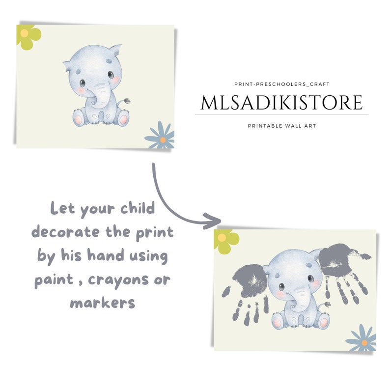 Spring Handprint Art Bundle - Spring Crafts for Kids - DIY Keepsake ...