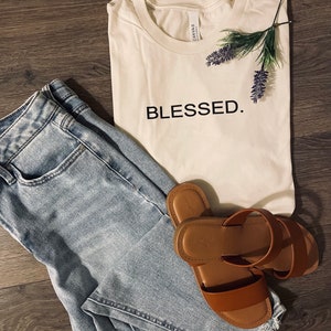 BLESSED. Bella Canvas Tee - Etsy