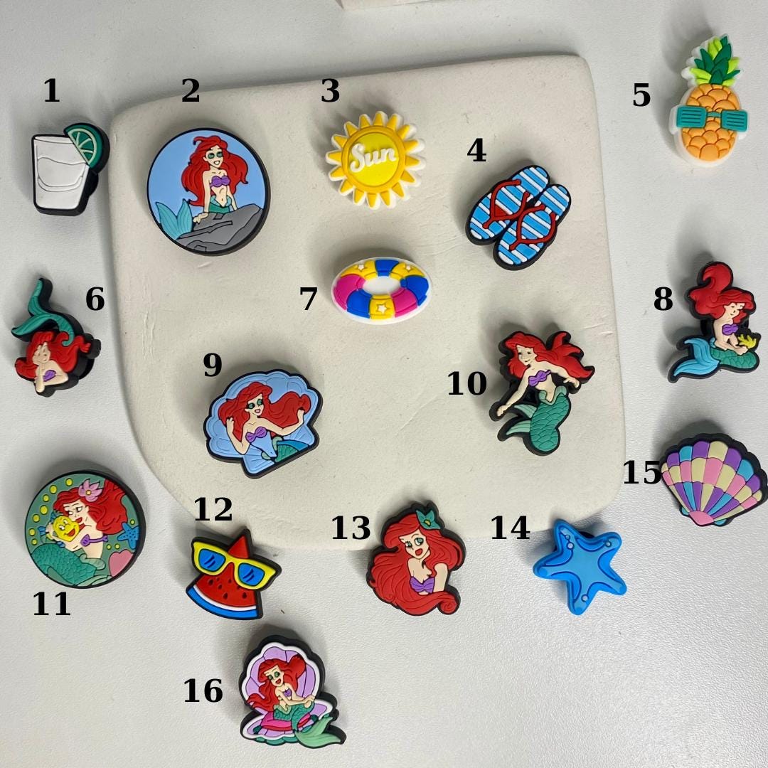 The Little Mermaid-croc Charm the Little Mermaid Pin Badge Designs ...