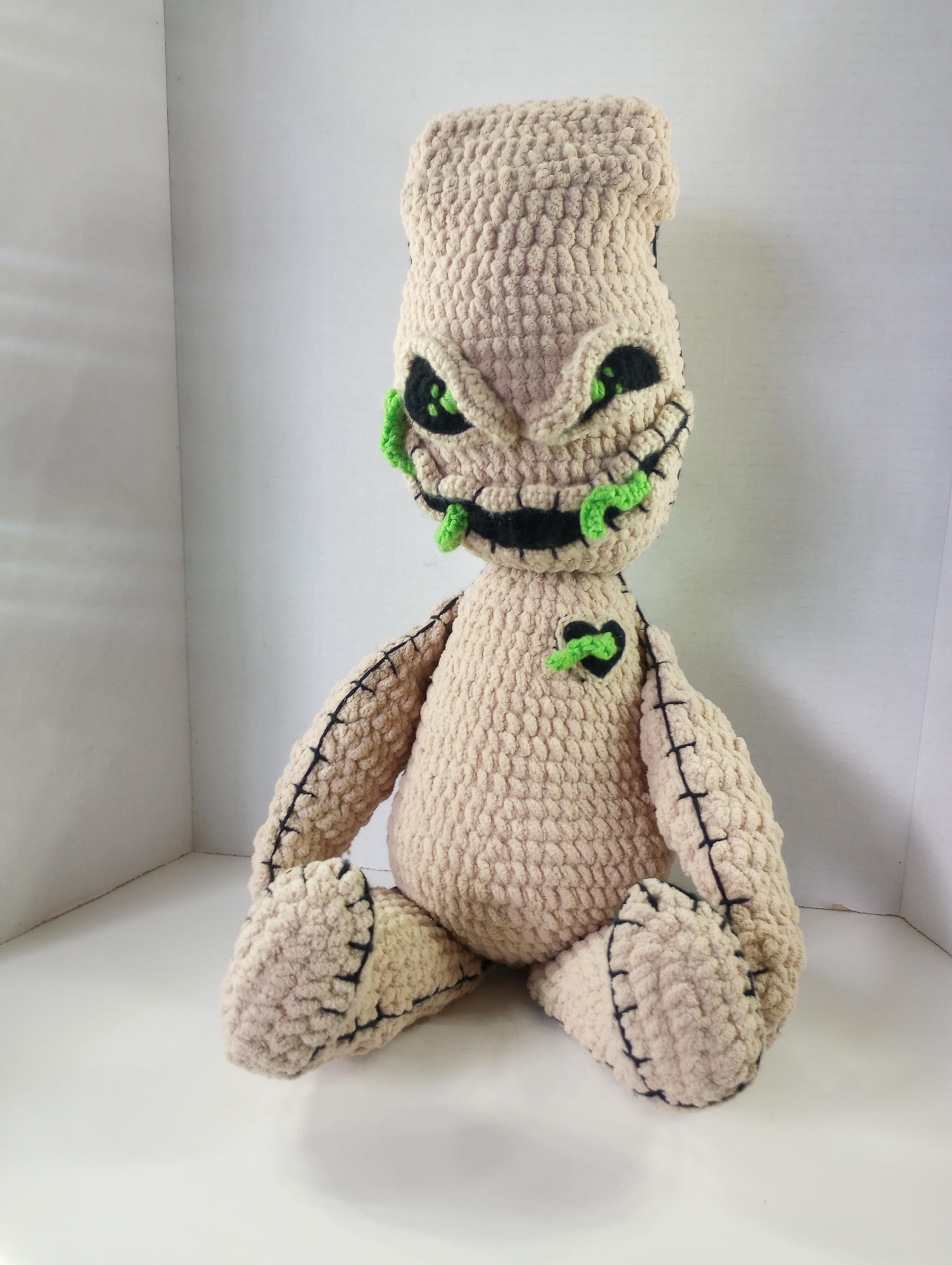 Oogie Boogie Inspired Crochet Plushie, Spooky Doll, Grubby Bubby ...