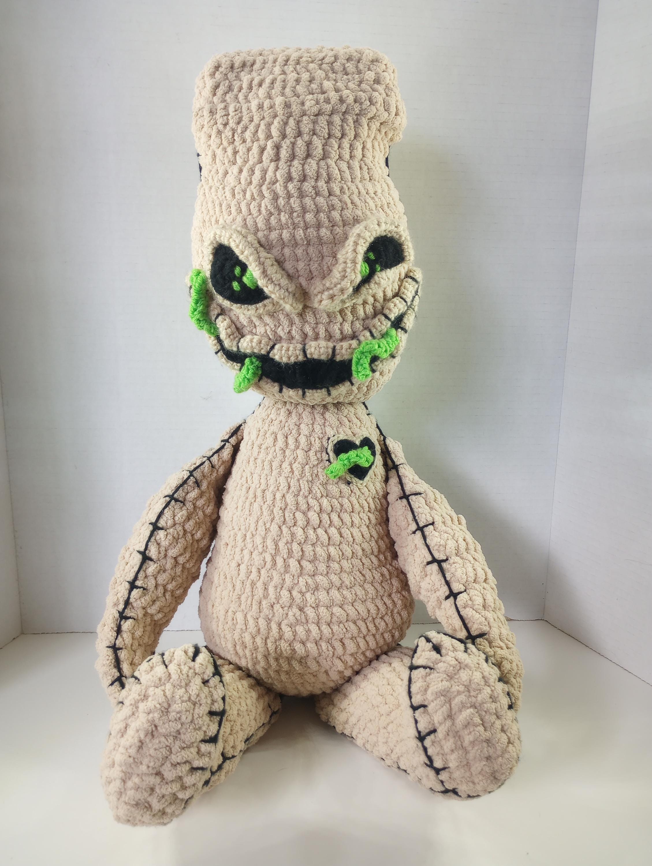 Oogie Boogie Inspired Crochet Plushie, Spooky Doll, Grubby Bubby ...