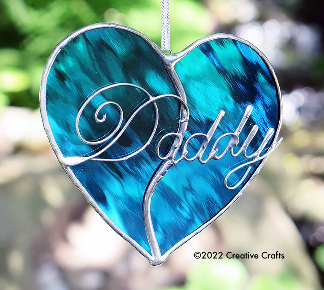 Gift for Dad, One-of-a-kind, Stained Glass Suncatcher, Gift for Him ...
