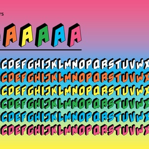 Rainbow Alphabet, Rainbow Letters, Alphabet Clipart, White Letters ...