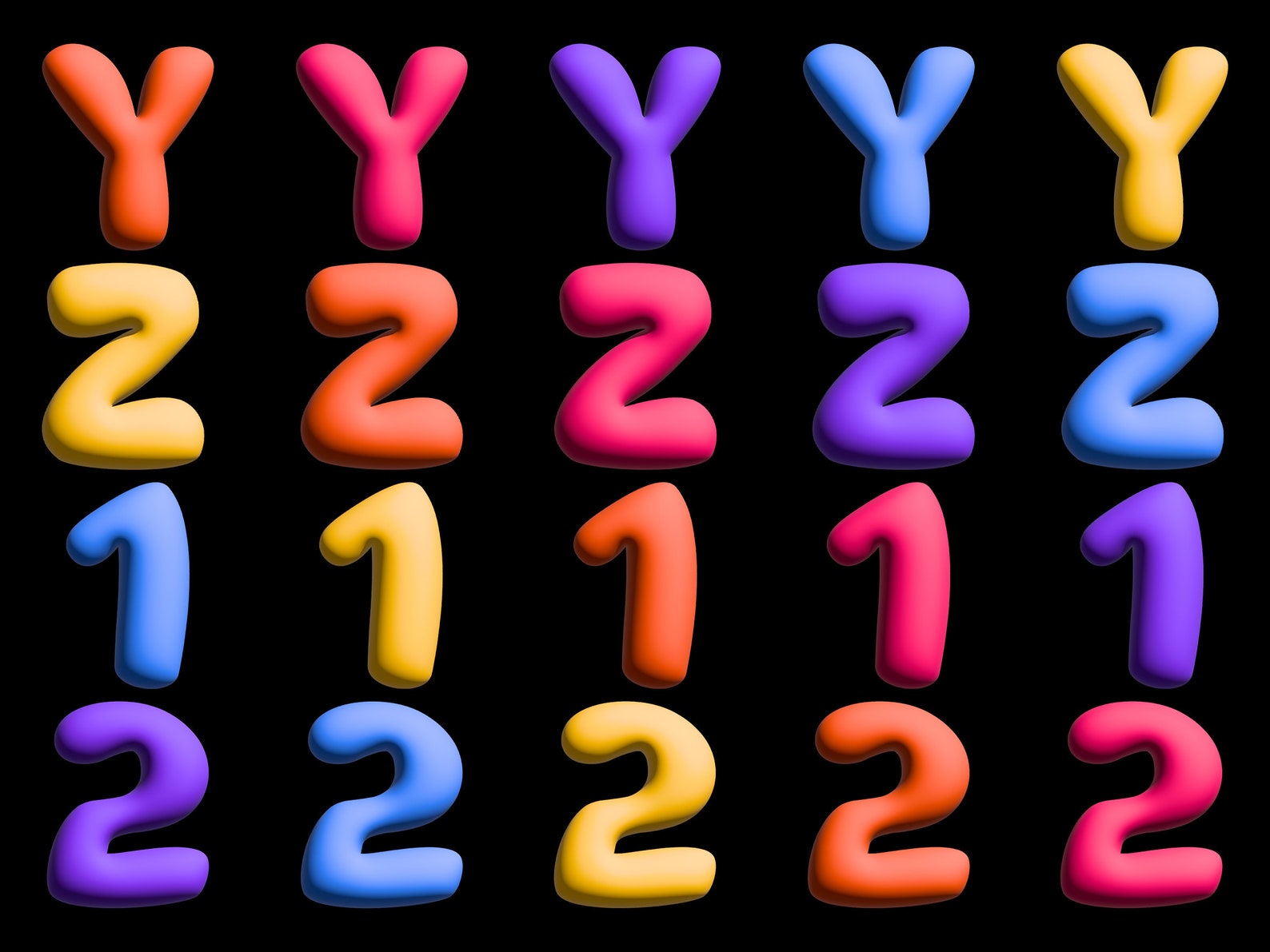 Inflatable Alphabet Font, Balloon Letters Clipart, Fun Inflatable ...