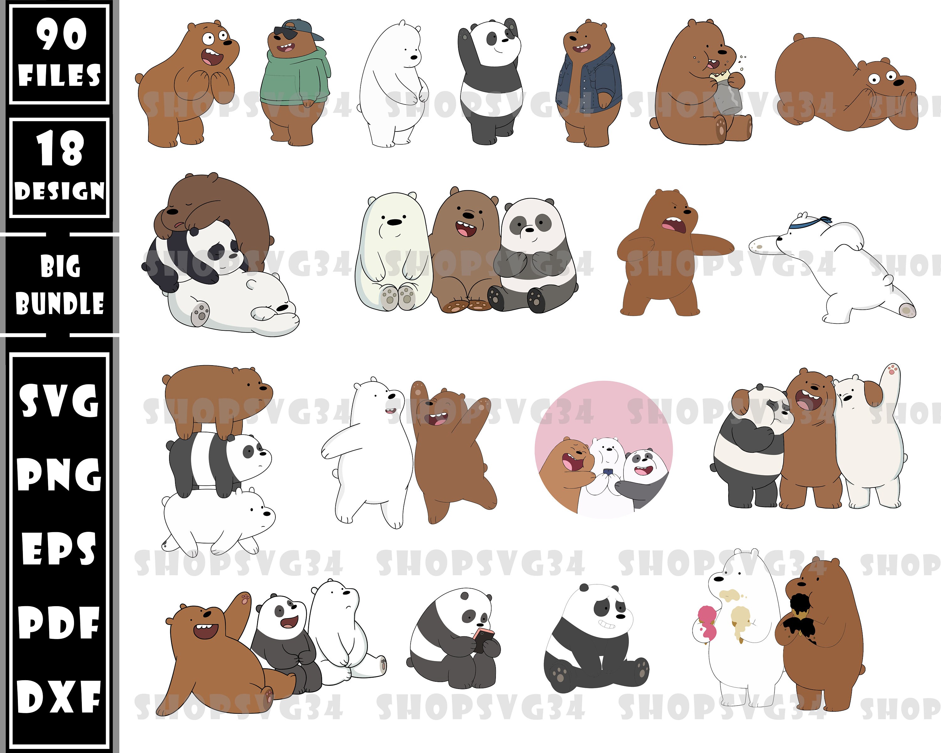 Lindo osito svg , Oso svg, Oso feliz svg, Oso enojado svg, Oso png ...