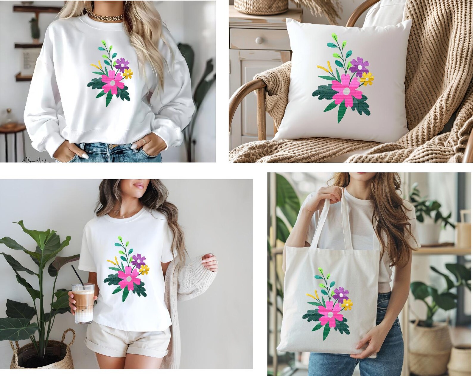 Flowers Machine Embroidery Designs, Mini Flower Designs, Birth Month ...