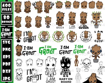 Groot SVG Baby Groot SVG File Layered SVG for Cricut File - Etsy