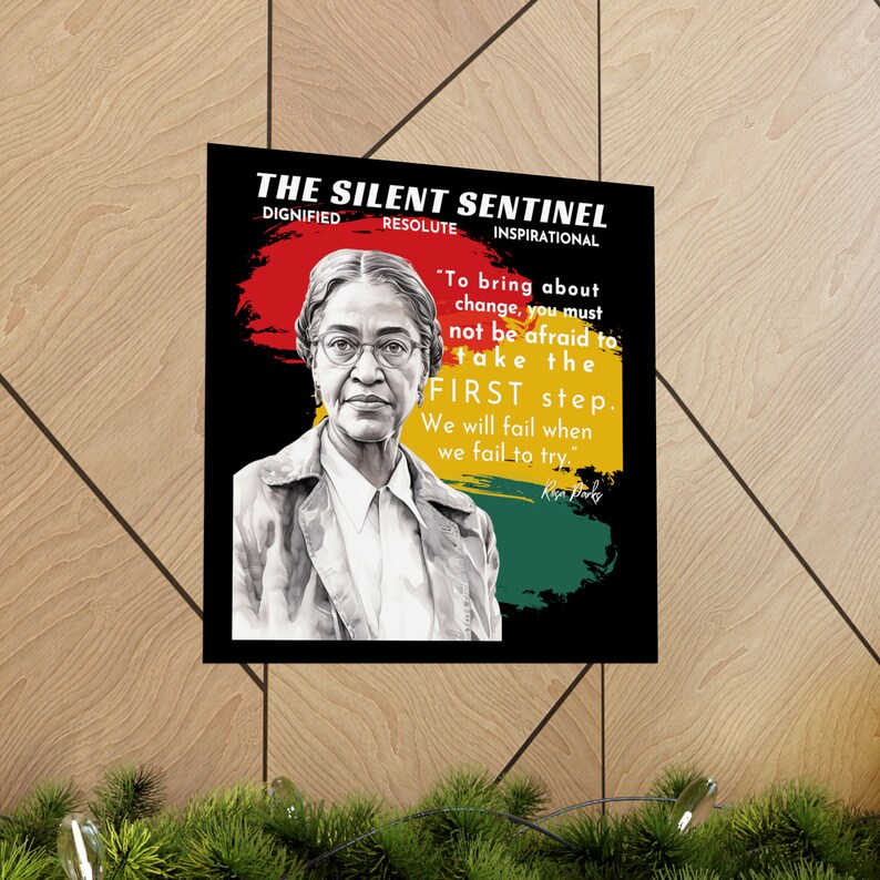 Rosa Parks Black History Month Posters | the Silent Sentinel Poster - Etsy