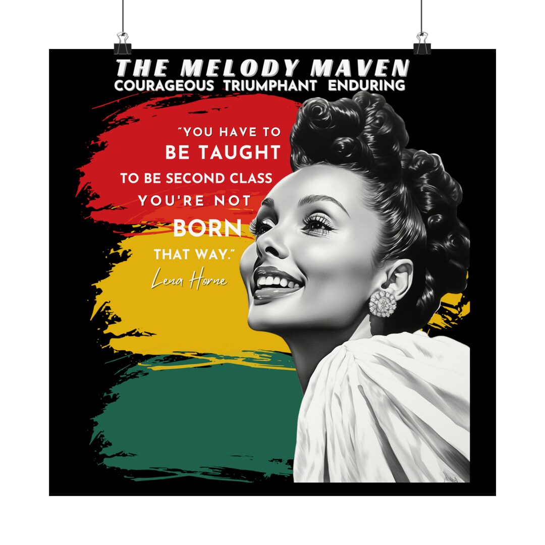 Lena Horne Black History Month Posters | the Melody Maven Poster - Etsy