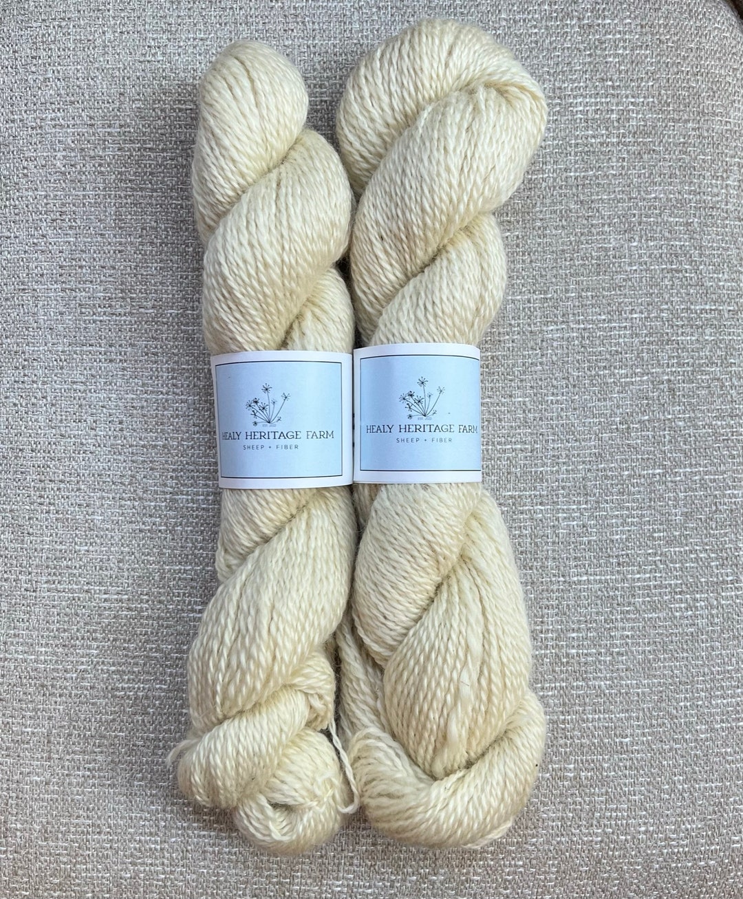 Sam & Everly - Leicester Longwool, DK Weight, Natural Yarn, 200yds. - Etsy