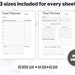 Goals Tracker and Review Planner, Goals Setting & Review, Printable PDF ...