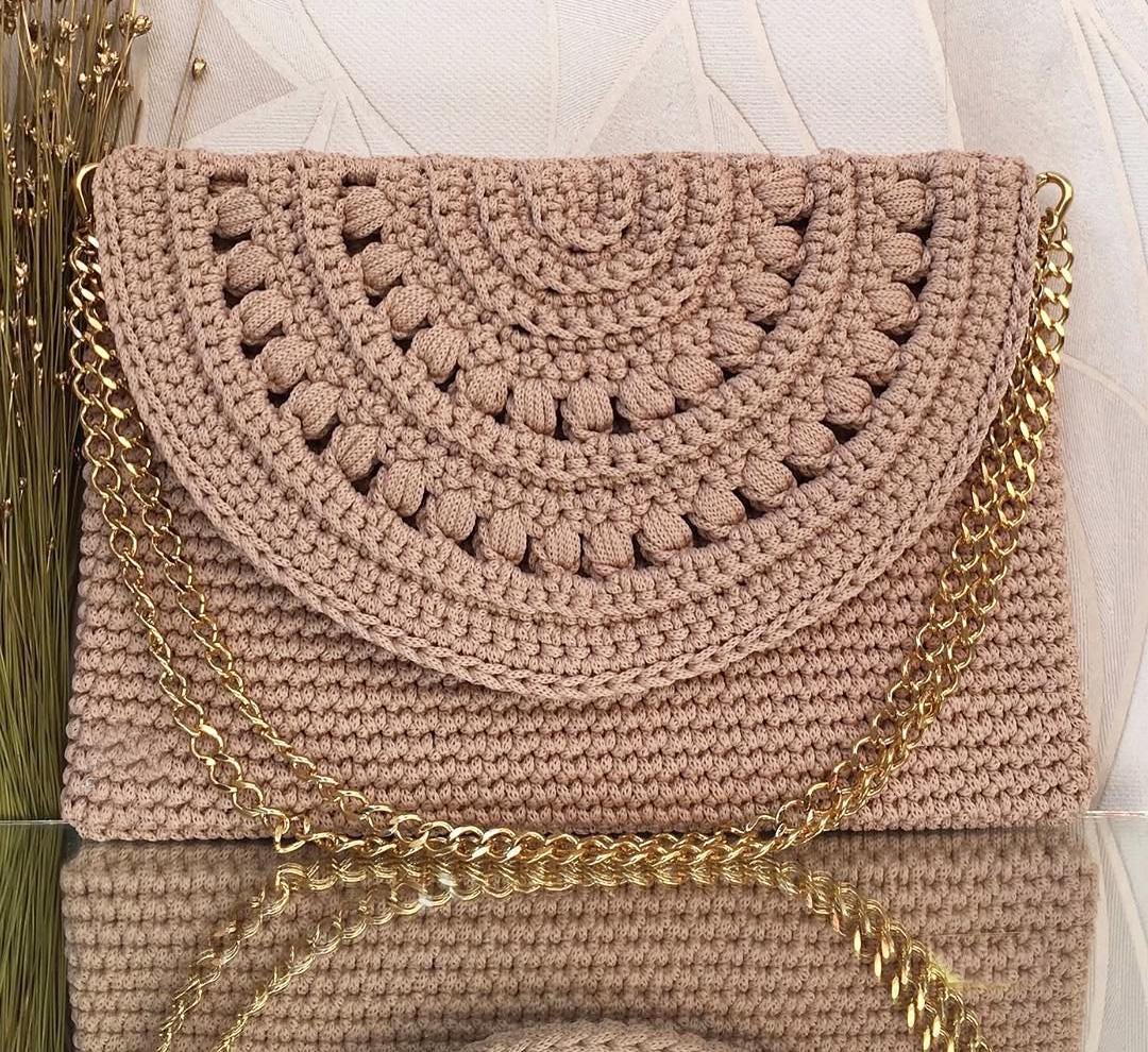 Bright Color Crochet Shoulder Bag: Boho Chic Yarn Purse - Etsy