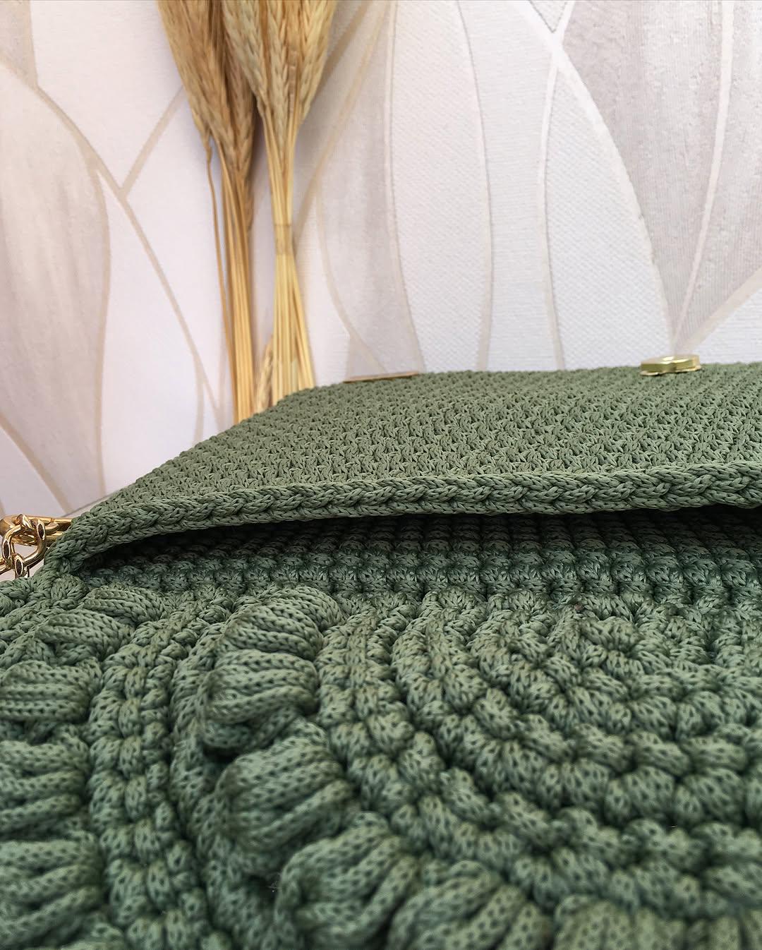 Bright Color Crochet Shoulder Bag: Boho Chic Yarn Purse - Etsy