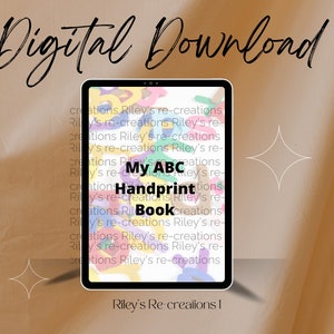ABC Handprint Book - Etsy