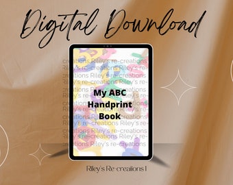 Abc Handprint Book - Etsy