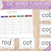 CVC Words Flashcards, CVC Printable Flashcards, Instant Download ...