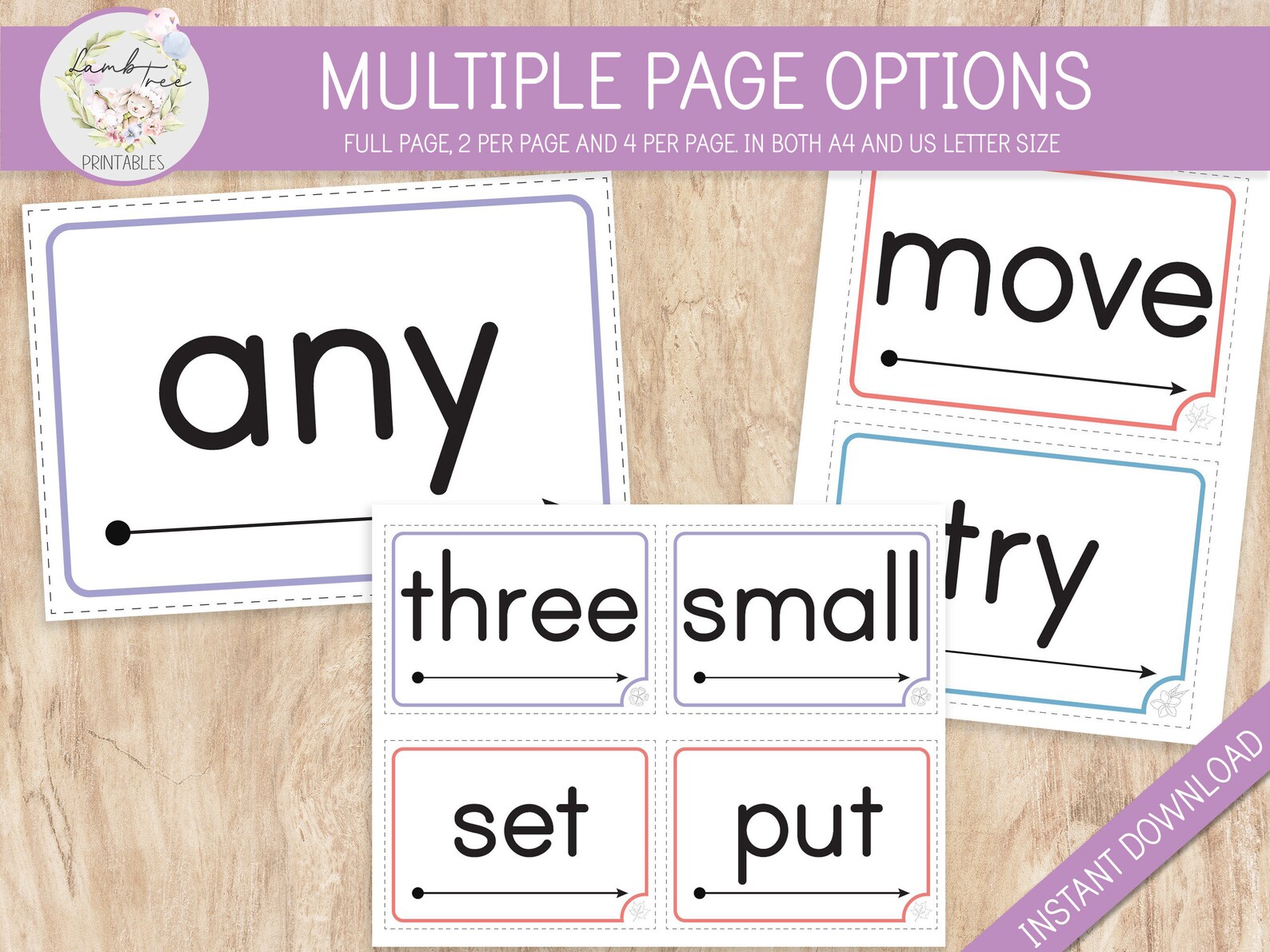 Fry Second 100 Sight Words Flashcards, Fry 101-200 Printable Sight Word ...