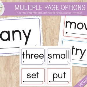 Fry Second 100 Sight Words Flashcards, Fry 101-200 Printable Sight Word ...