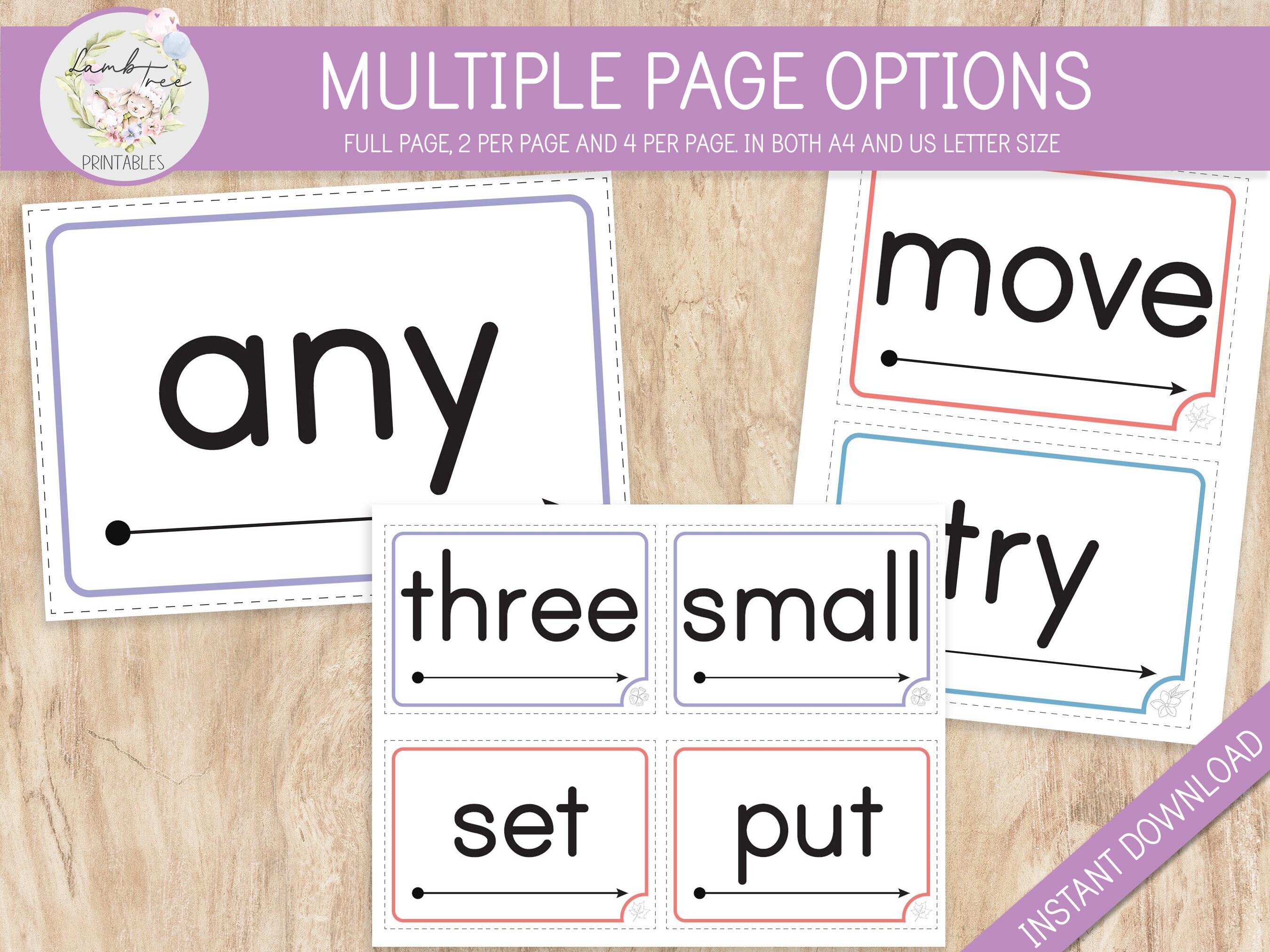 Fry Second 100 Sight Words Flashcards, Fry 101-200 Printable Sight Word ...