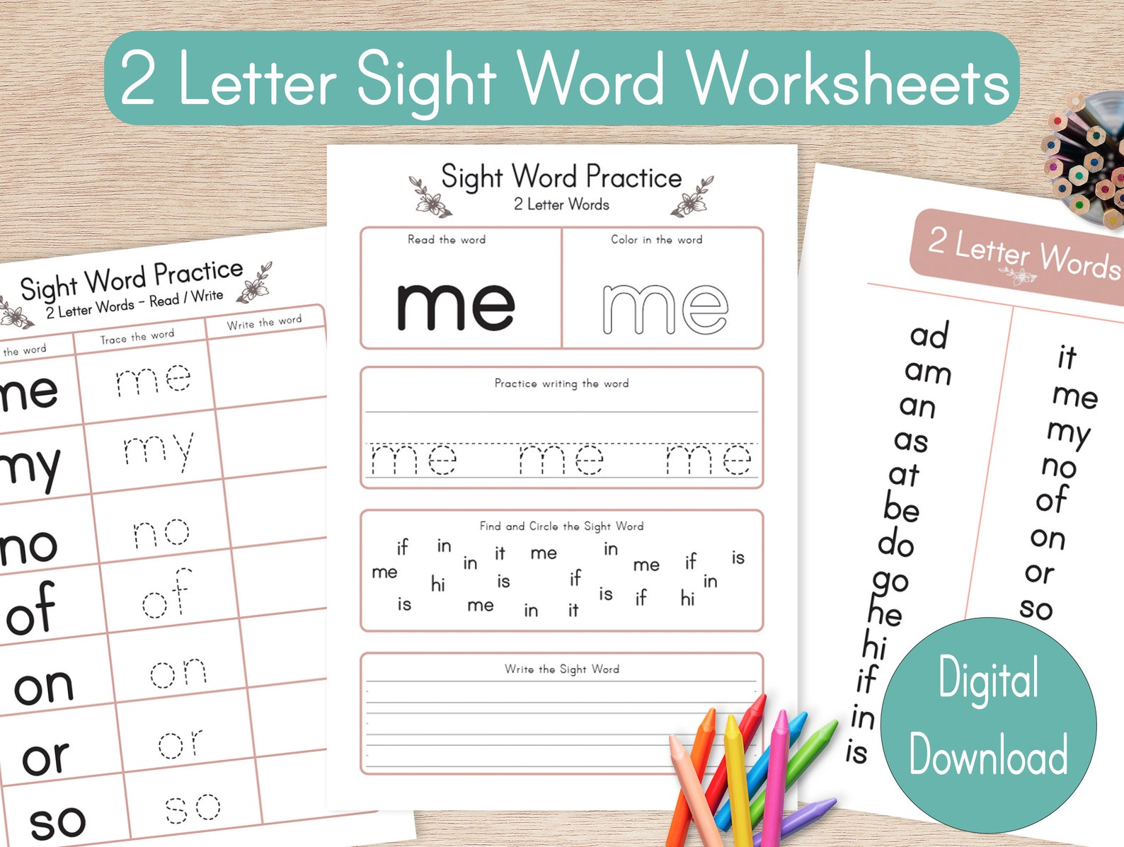 Sight Words Worksheets, Printable Sight Word Flashcards, Sight Words ...