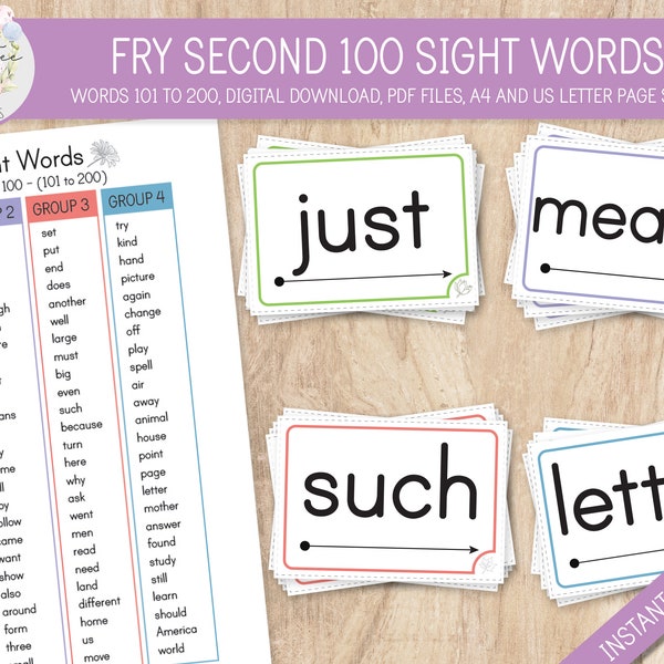 Sight Words - Etsy