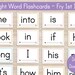 Fry Sight Words Flashcards, Fry 100 Printable Sight Word, 3 Letter ...