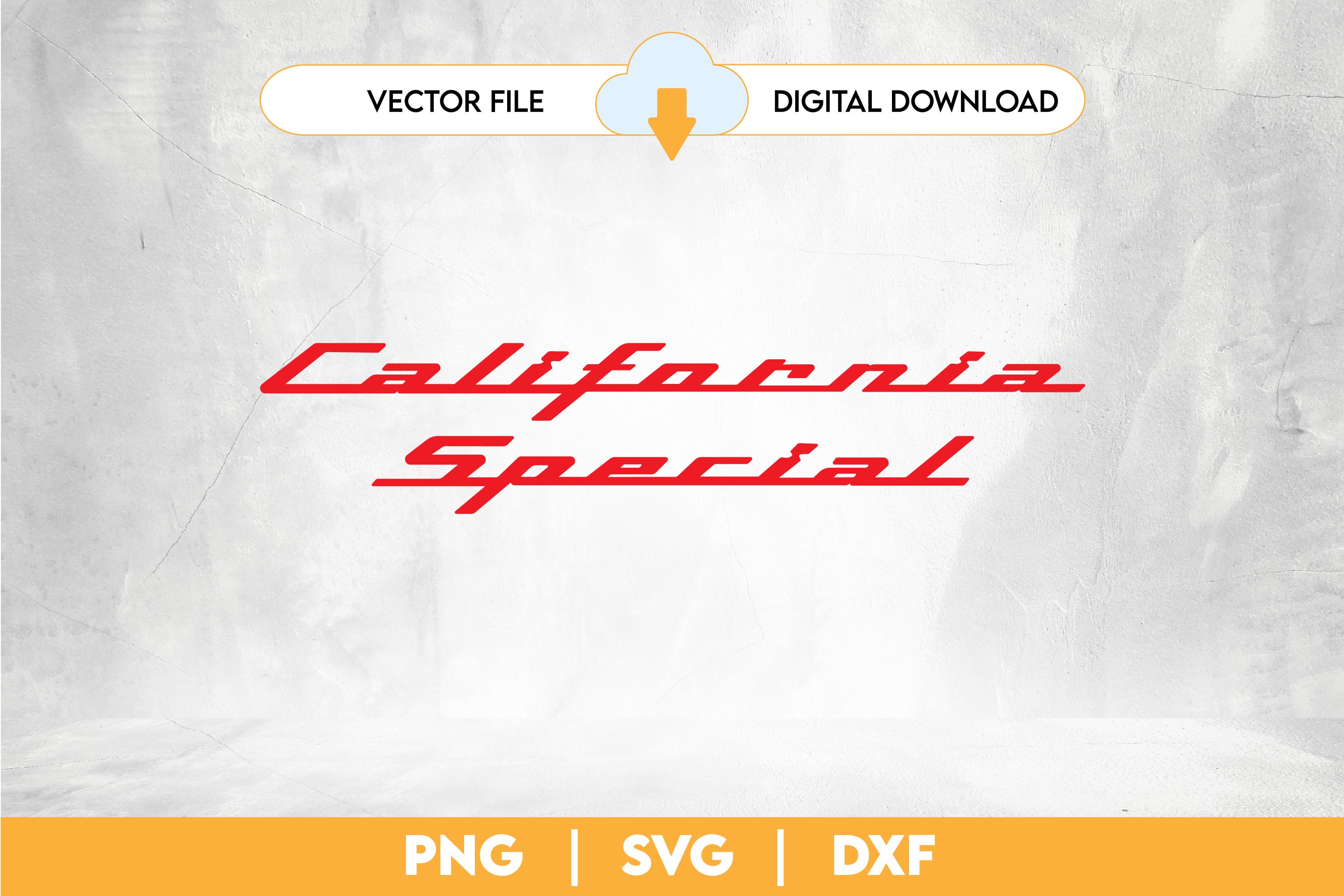 California Special Edition Ford Mustang Digital File Vector DXF PNG SVG ...