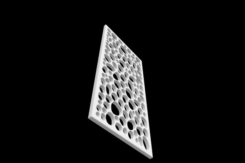 Decorative Grill Panel Grate Element STL Digital File Format 3D Model ...