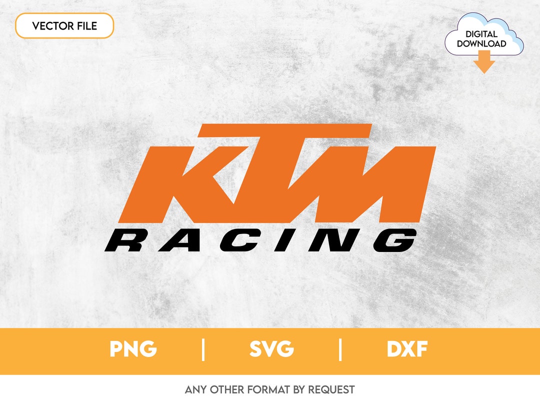 Ktm Racing Digital Logo Vector DXF PNG SVG Instant Download - Etsy Portugal