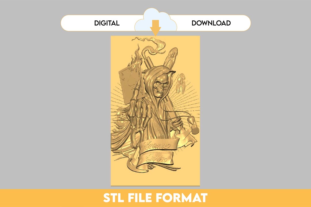 Game Over Panel Skull Shotgun STL Digital File Format 3D Model CNC - Etsy