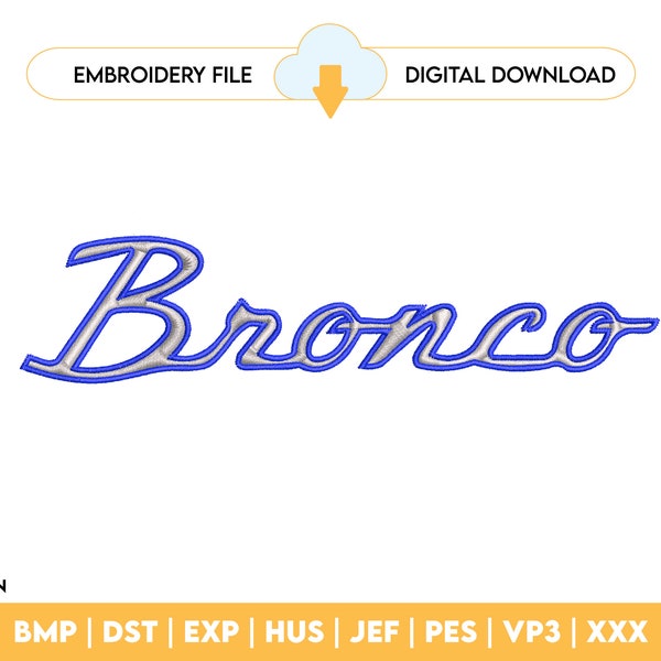 Broncos Embroidery - Etsy
