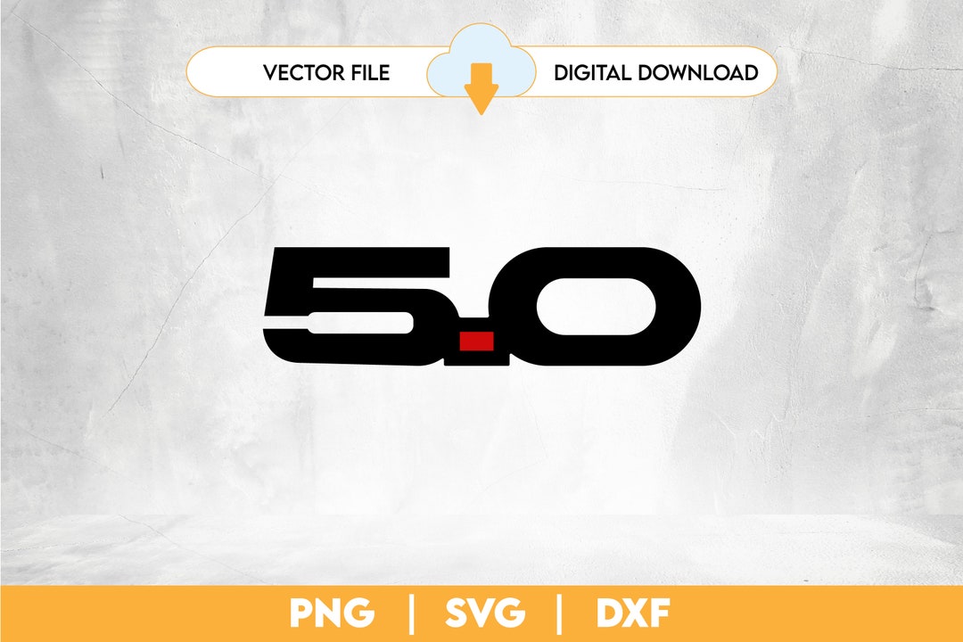 Ford Mustang 5.0 Digital File Vector DXF PNG SVG Instant Download - Etsy