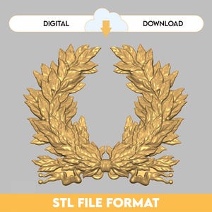 Wreath Decor STL Digital File Format 3D Model CNC - Etsy