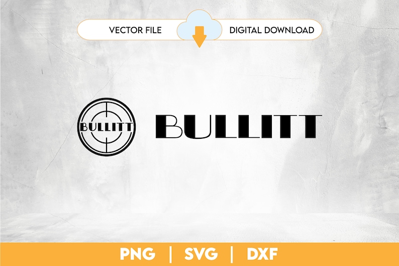 Ford Mustang Bullitt Digital File Vector DXF PNG SVG Instant Digital ...