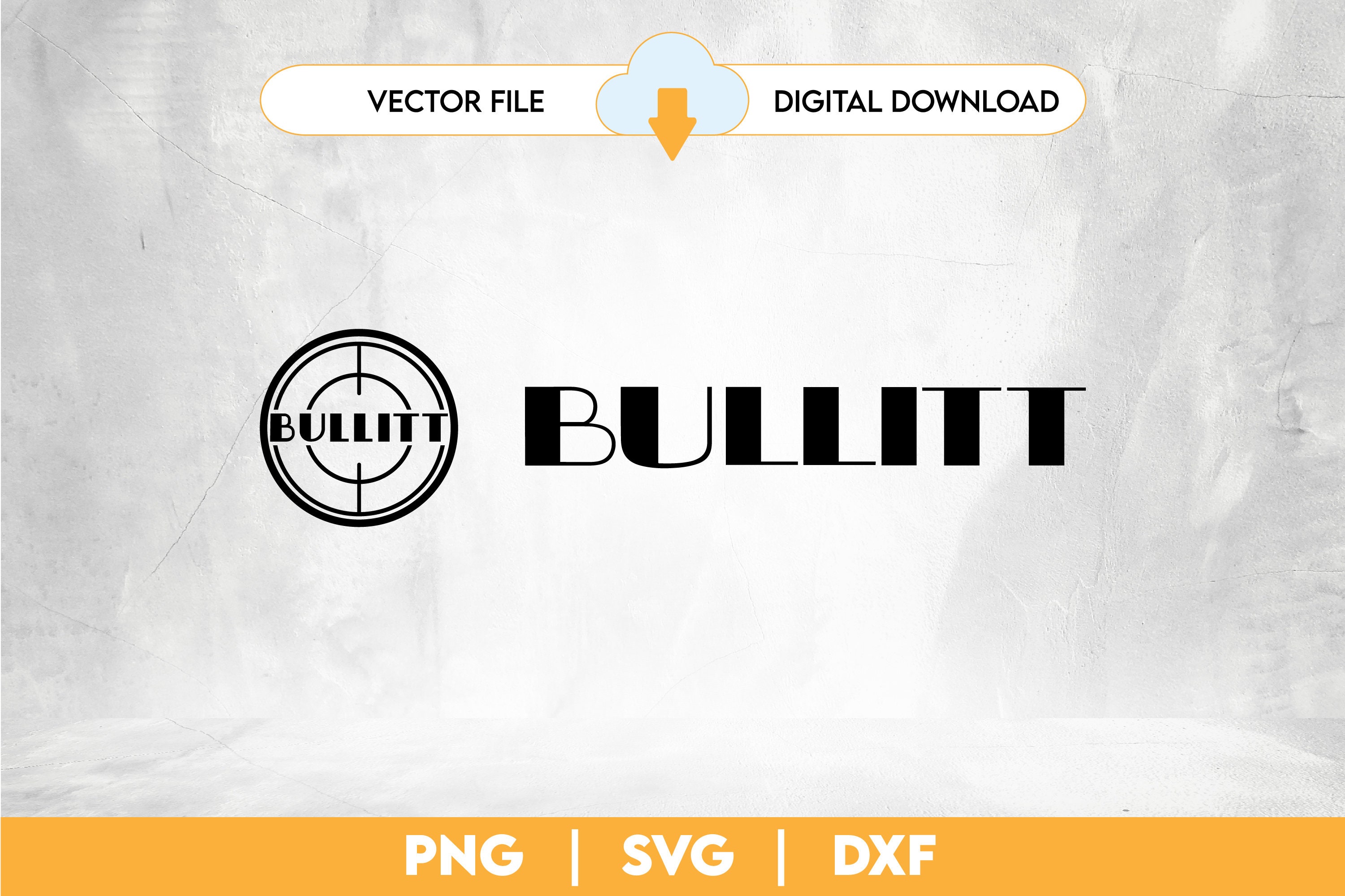 Ford Mustang Bullitt Digital File Vector DXF PNG SVG Instant Digital ...