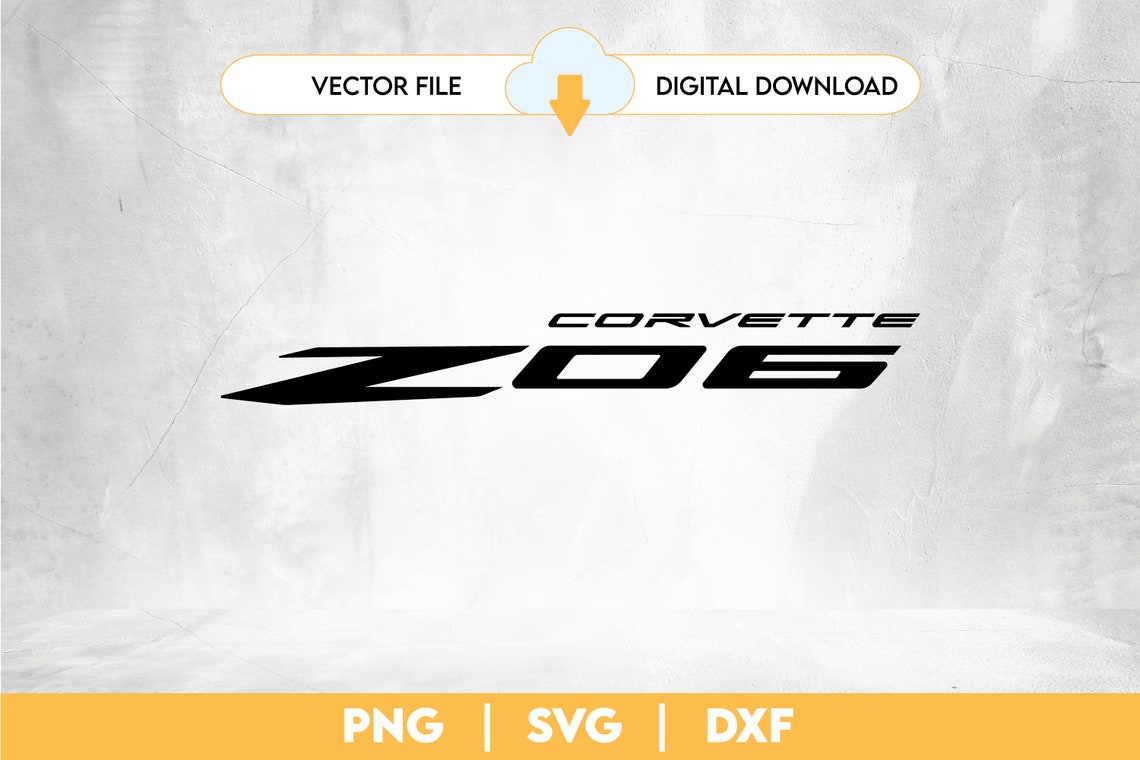 C8 Z06 Corvette Flags Digital File Vector DXF PNG SVG Instant Download ...