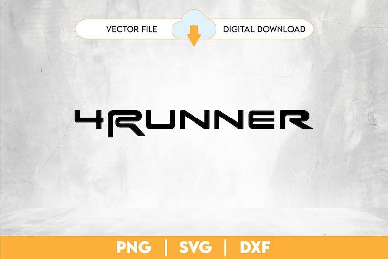 4runner Digital File Emblem Vector DXF PNG SVG Instant Download - Etsy
