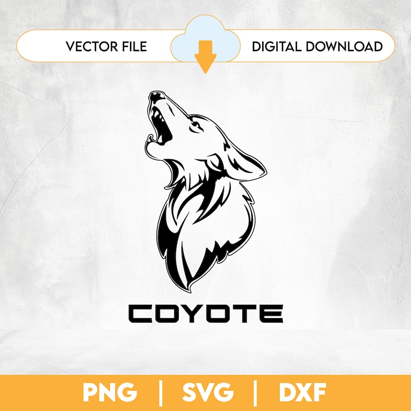 Coyote Svg Dxf - Etsy