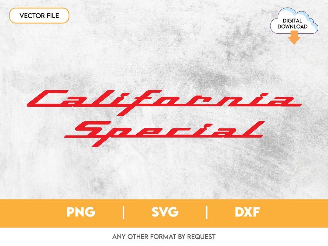 California Special Edition Ford Mustang Digital Logo Vector DXF PNG SVG ...