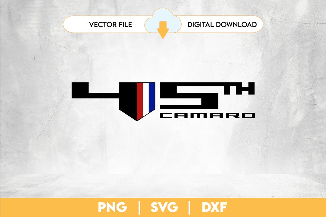 Camaro 45th Digital File Vector DXF PNG SVG Instant Download - Etsy