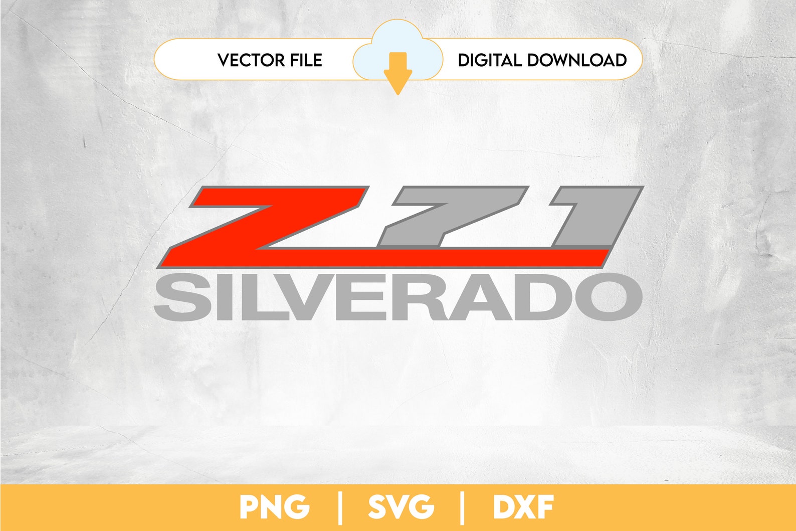 Z71 Silverado Chevrolet Digital File Vector DXF PNG SVG Instant ...