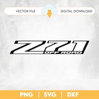 Z71 Silverado Chevrolet Digital File Vector DXF PNG SVG Instant ...