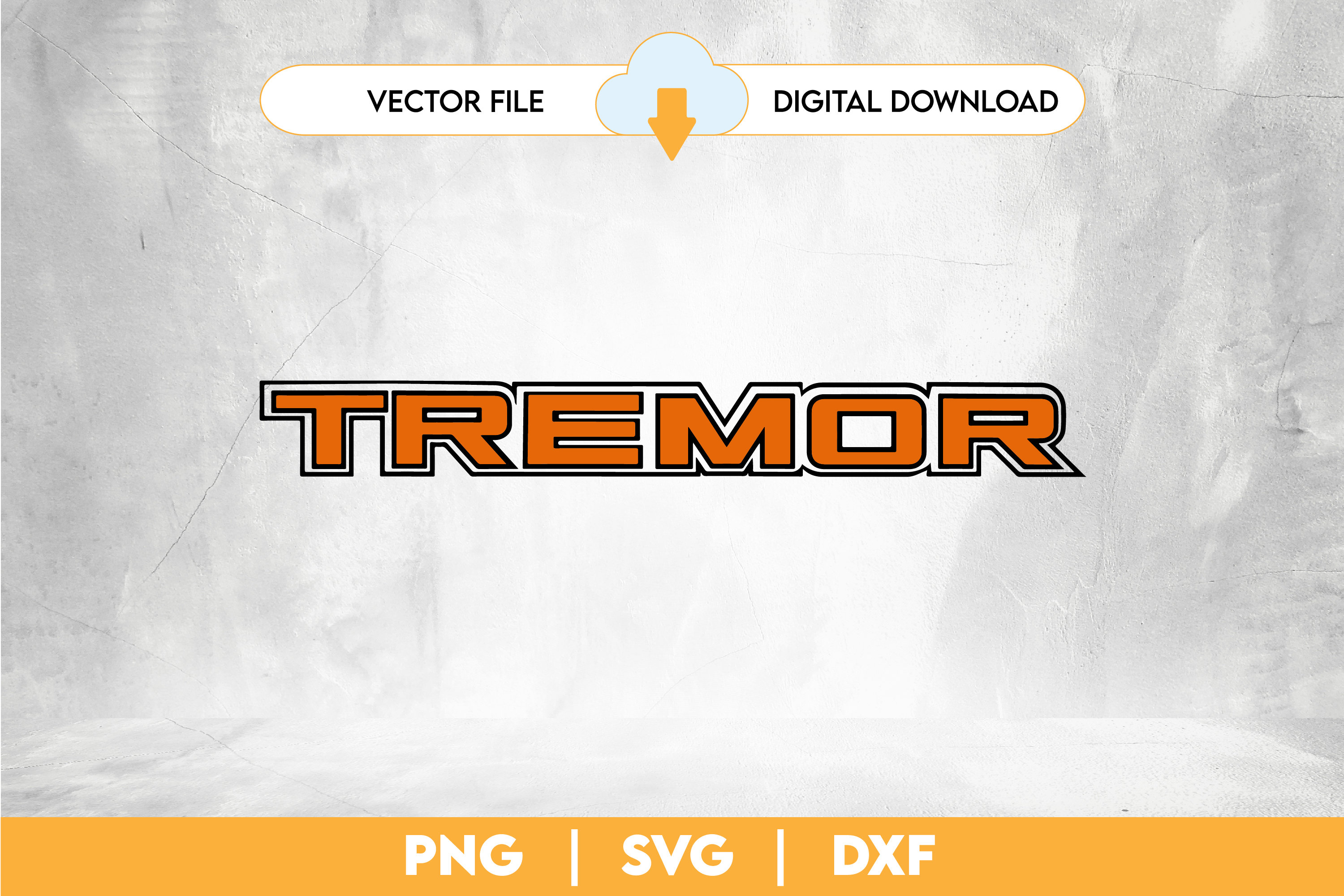 Tremor Digital File Vector DXF PNG SVG Instant Download - Etsy Canada