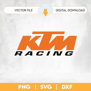 Ktm Racing Digital File Vector DXF PNG SVG Instant Download - Etsy