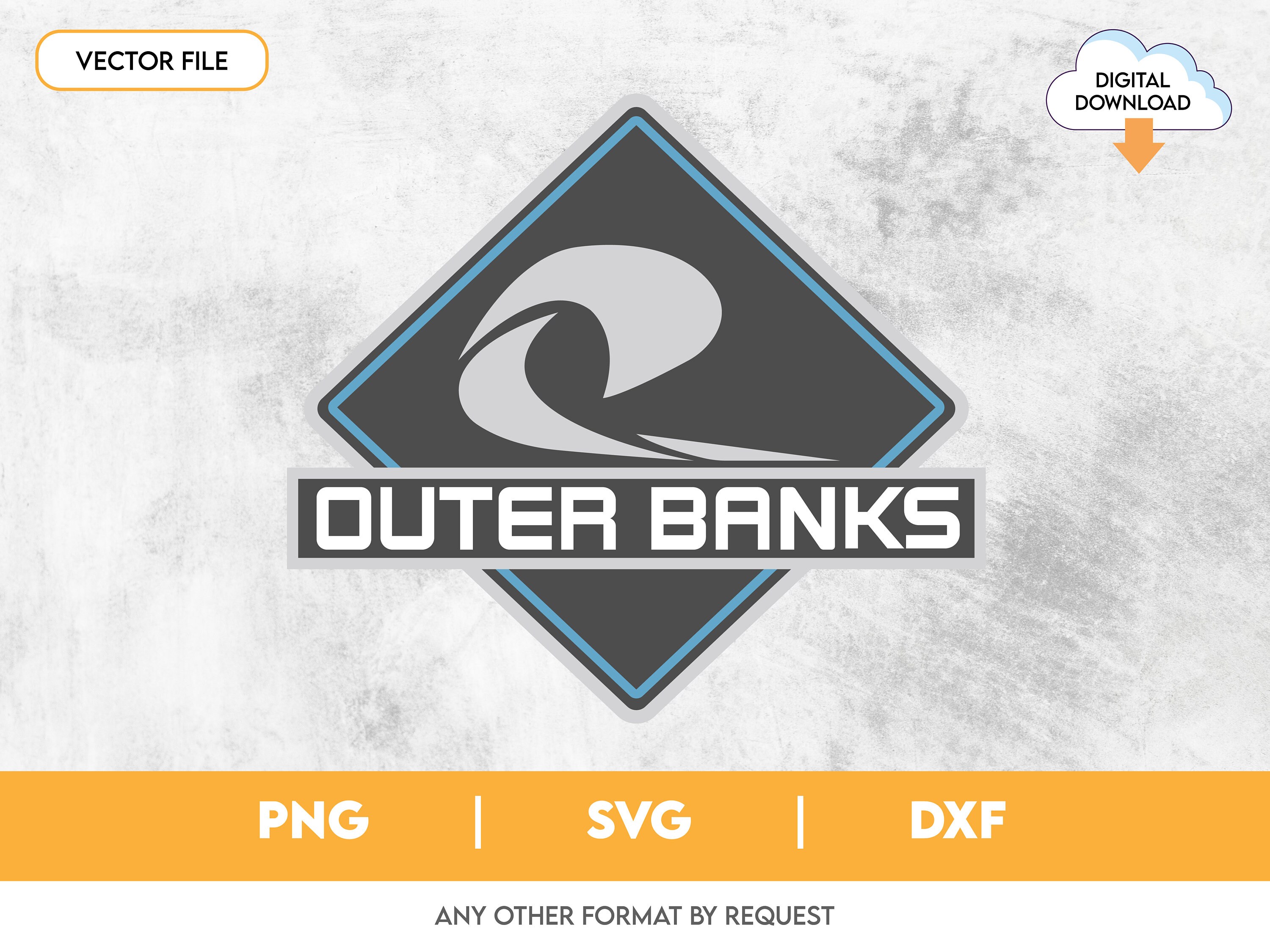 Ford Outer Banks Bucking Bronco Sport Digital Logo Emblem - Etsy