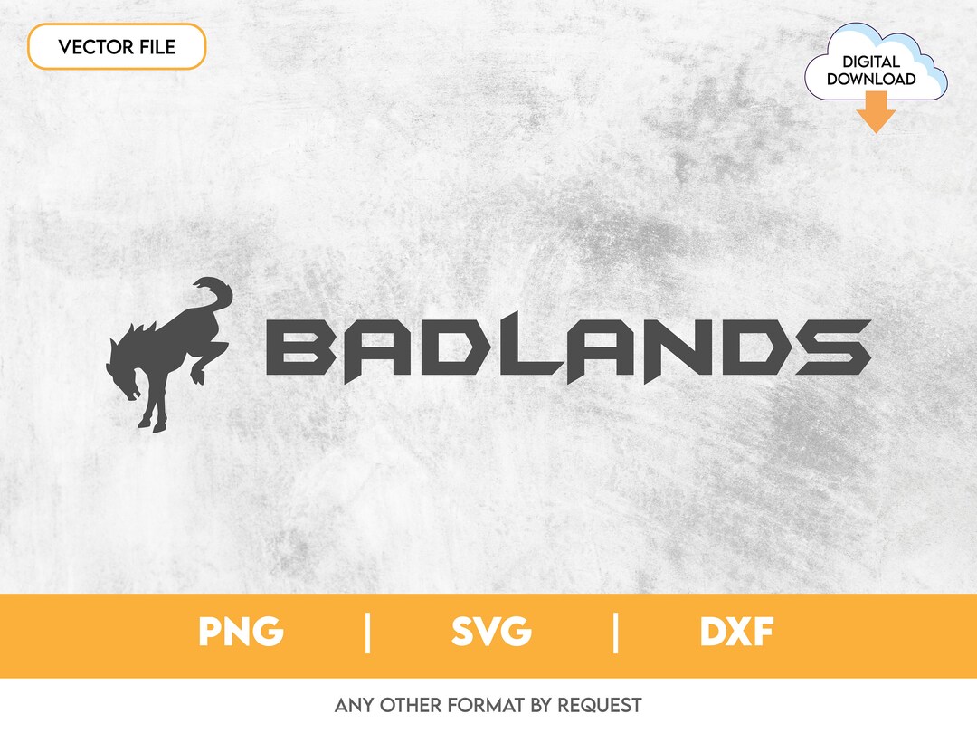 Ford Bronco Badlands Bucking Bronco Digital Logo Vector DXF - Etsy